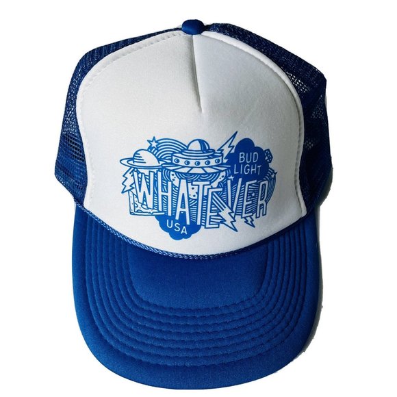 bud light | Accessories | Nwot Bud Light Whatever Usa Trucker Hat Cap ...